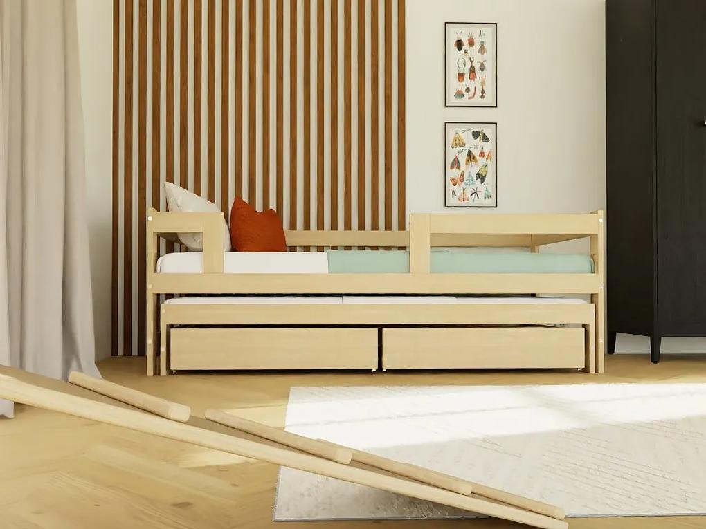 Benlemi Dvojitý úložný šuplík STORAGE pod postel na kolečkách Zvolte barvu: Béžová, Zvolte rozměr: 55x150 cm (pod postel o délce 160 cm)