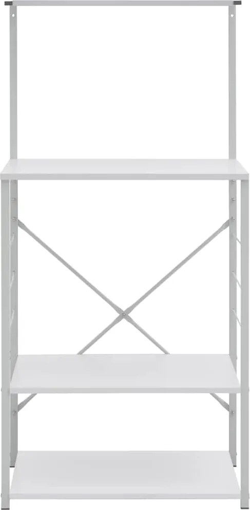 Skříňka na mikrovlnku bílá 60 x 39,6 x 123 cm kompozitní dřevo 288240