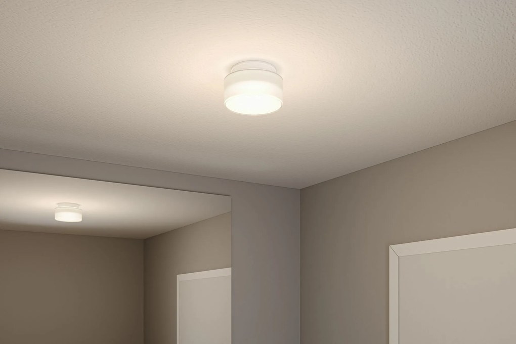 Paulmann 71081 Maro, bílé stropní svítidlo 6,8W LED 3000K, průměr 15,5cm, IP44