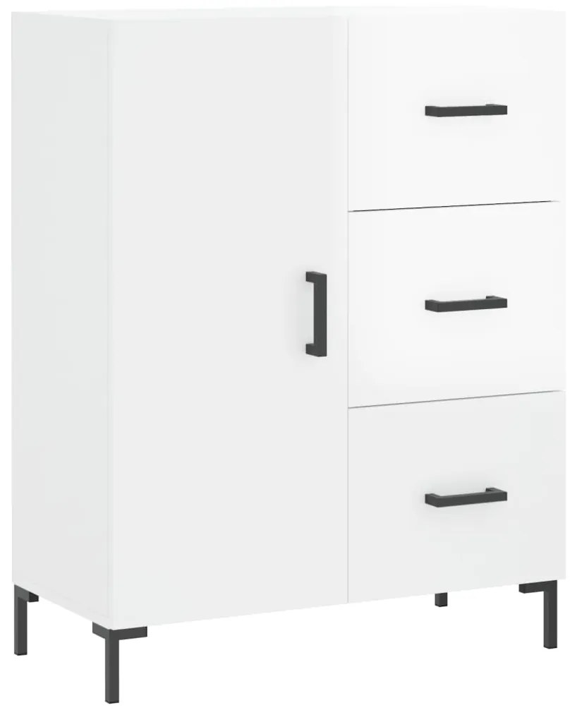 Skříň highboard lesklá bílá 69,5 x 34 x 180 cm kompozitní dřevo - Default Title