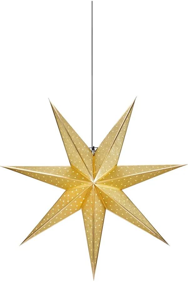Vánoční závěsná dekorace ve zlaté barvě Markslöjd Glitter, délka 75 cm