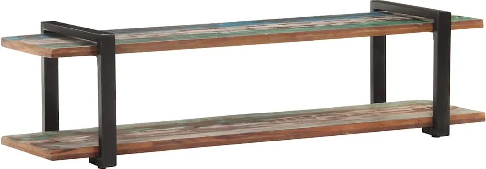 TV stolek 160 x 40 x 40 cm masivní recyklované dřevo 320498