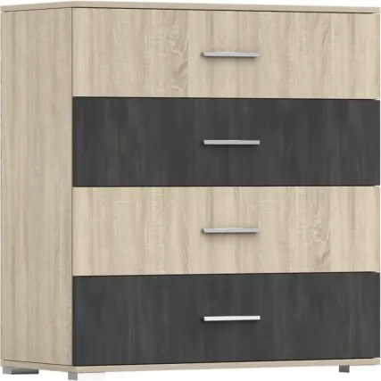 IDZ Komoda WENECJA 4S 46, 90 cm Dub Sonoma/Norská Borovice