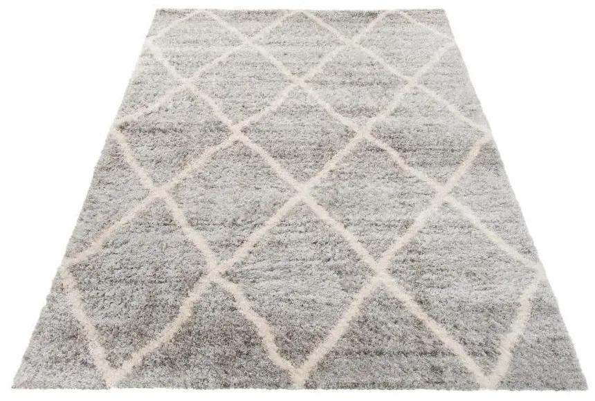 Kusový koberec shaggy Mirza šedý 200x300cm