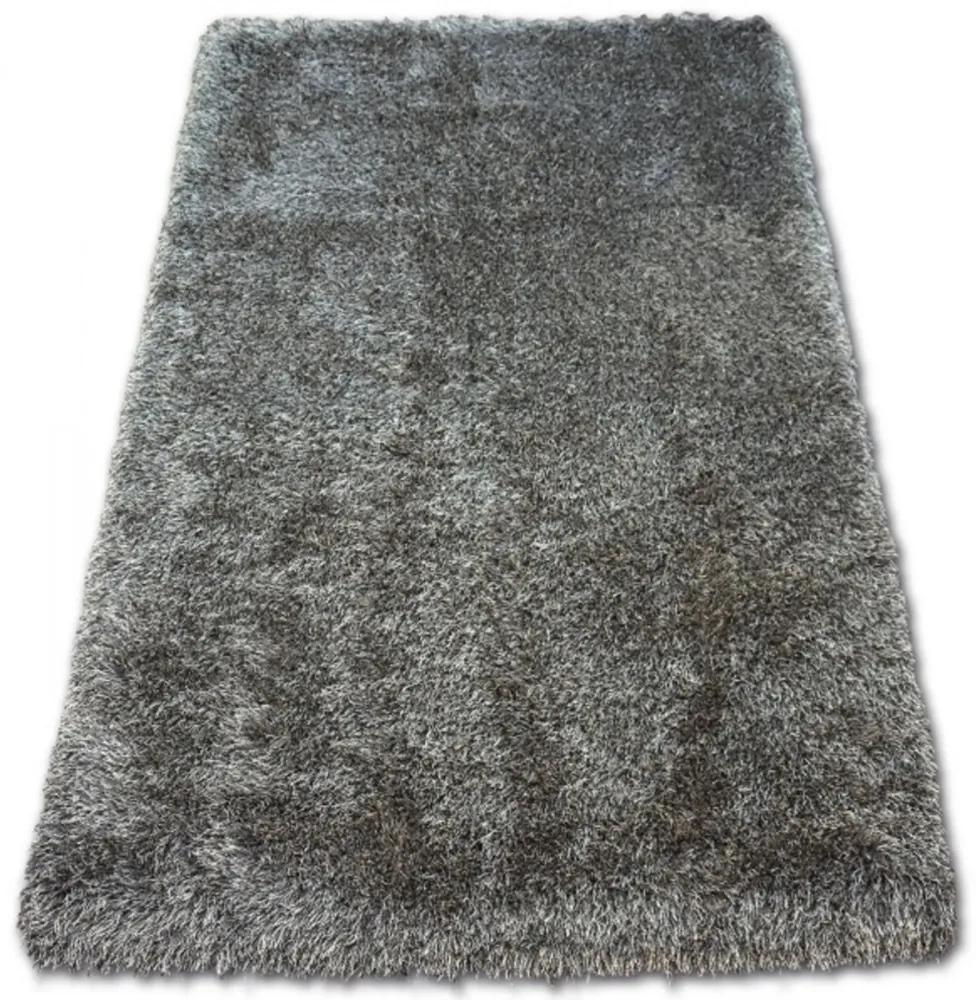 Luxusní kusový koberec Shaggy Love hnědý, Velikosti 60x110cm