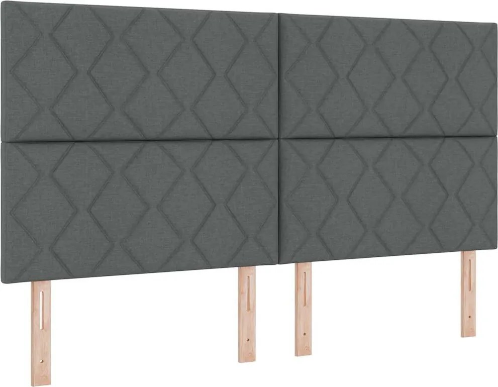 Čelo postele Tmavě šedá 180 cm textil 3337939