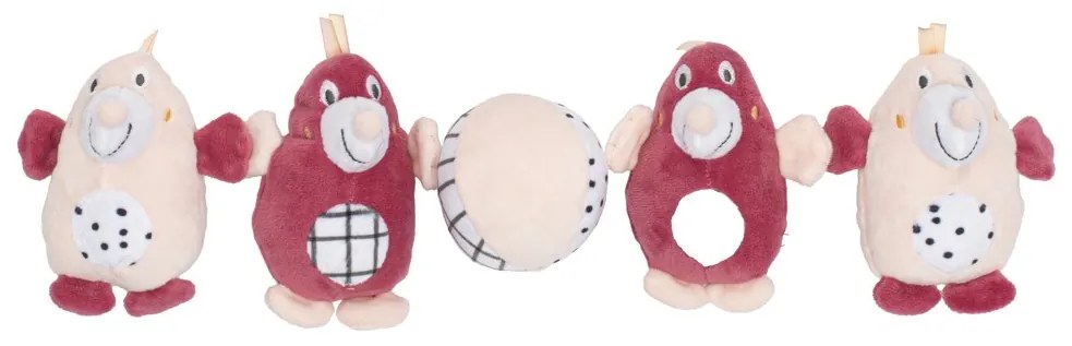 Kolotoč nad postýlku Baby Mix Krtečci růžový