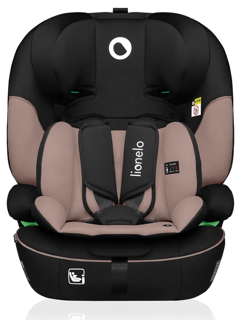 Autosedačka Lionelo Levi I-Size 76 - 150 cm Farba: Sporty Black