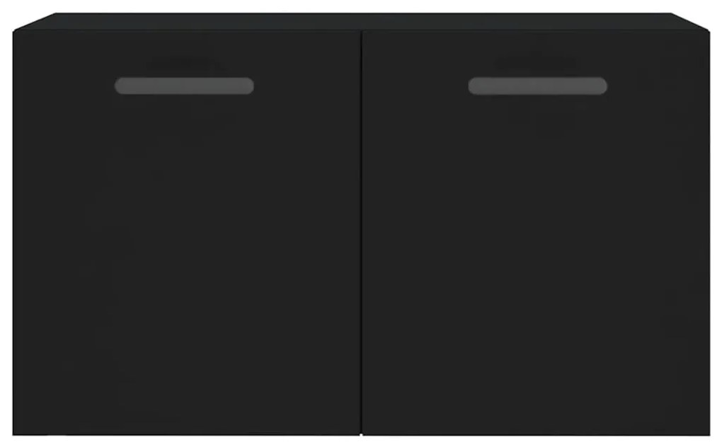 Nástěnná skříňka černá 60 x 36,5 x 35 cm kompozitní dřevo