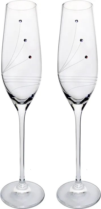 Swarovski sklenice 1 na šampaňské 210 ml