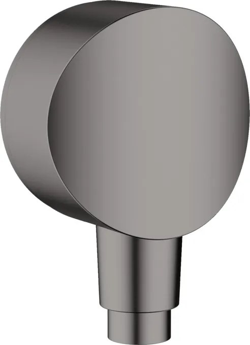 Hansgrohe FixFit S, nástěnné kolínko se zpětným ventilem, kartáčovaný černý chrom, HAN-26453340