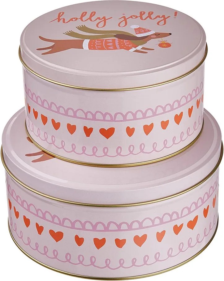 COOKIE JAR Dóza kulatá jezevčík 13,5 cm