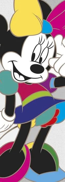 Fototapeta Komar Disney 1-422 Minnie Colorful (73 x 202 cm)