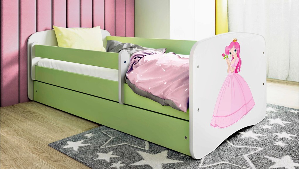 XXXLutz POSTEL PRO DĚTI A MLÁDEŽ 80/160 cm, zelená, bílá MID.YOU - Dětské pokoje sestavy - 00214200023G