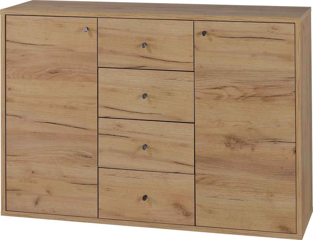 Livarno® Komoda se 2 dvířky a 4 zásuvkami Verona, 116 x 80 x 35 cm