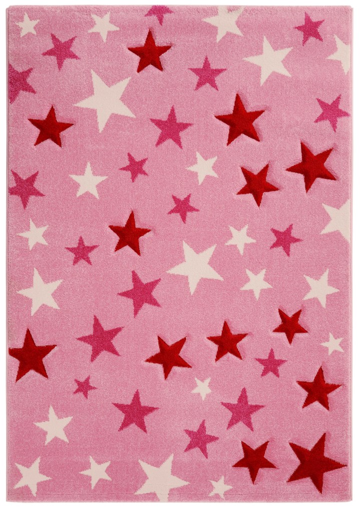 Koberec DIAMOND PINK STARS