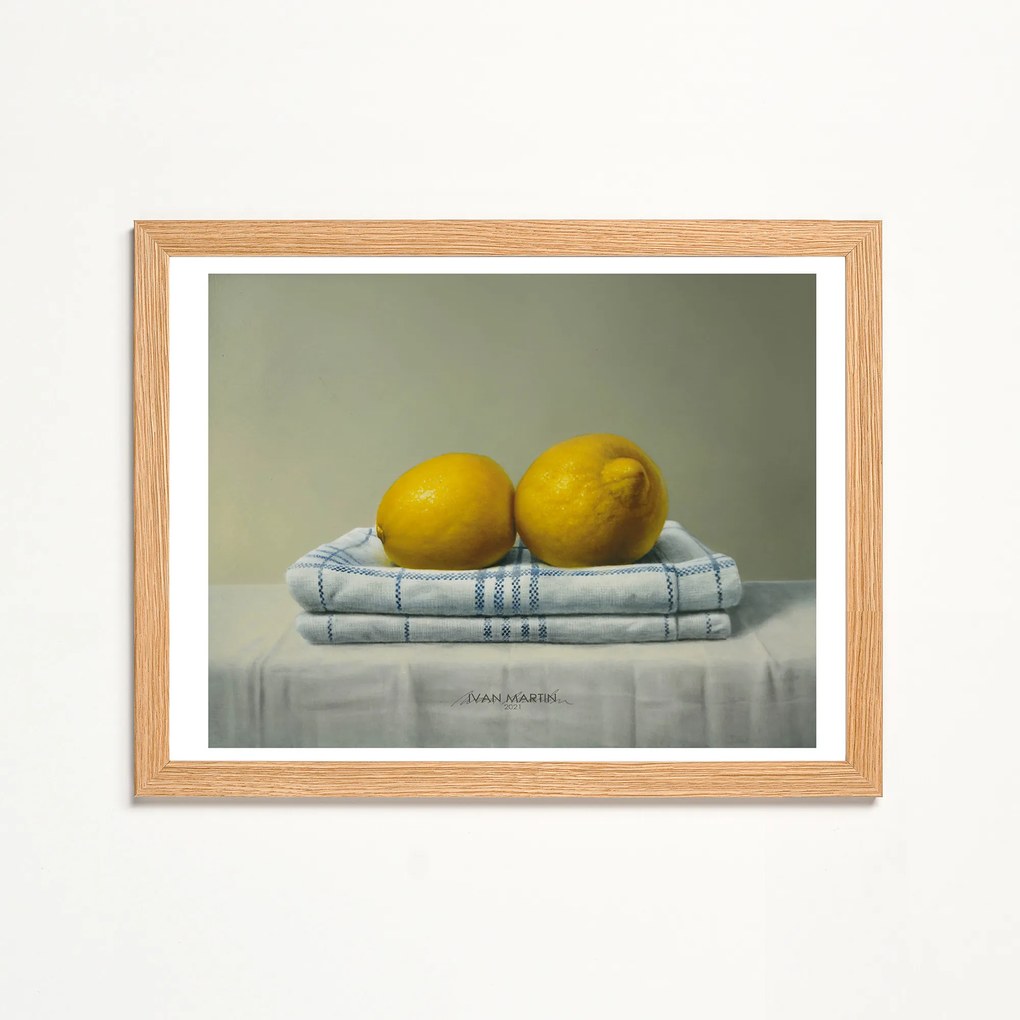 Ivan Martin | Citrony Rám: Dubový, Velikost: 70 x 100 cm