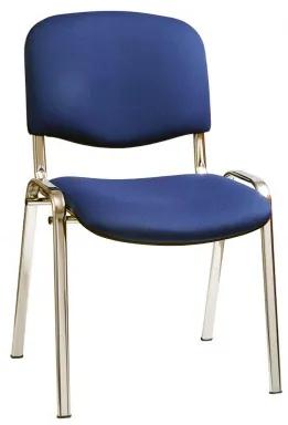Alba Čalouněná konferenční židle ISO P06 područky + plastový stolek Barva kostry chromová kostra GALERIE - Čalounění Alba LÁTKY 1 / FILL, SUEDINE