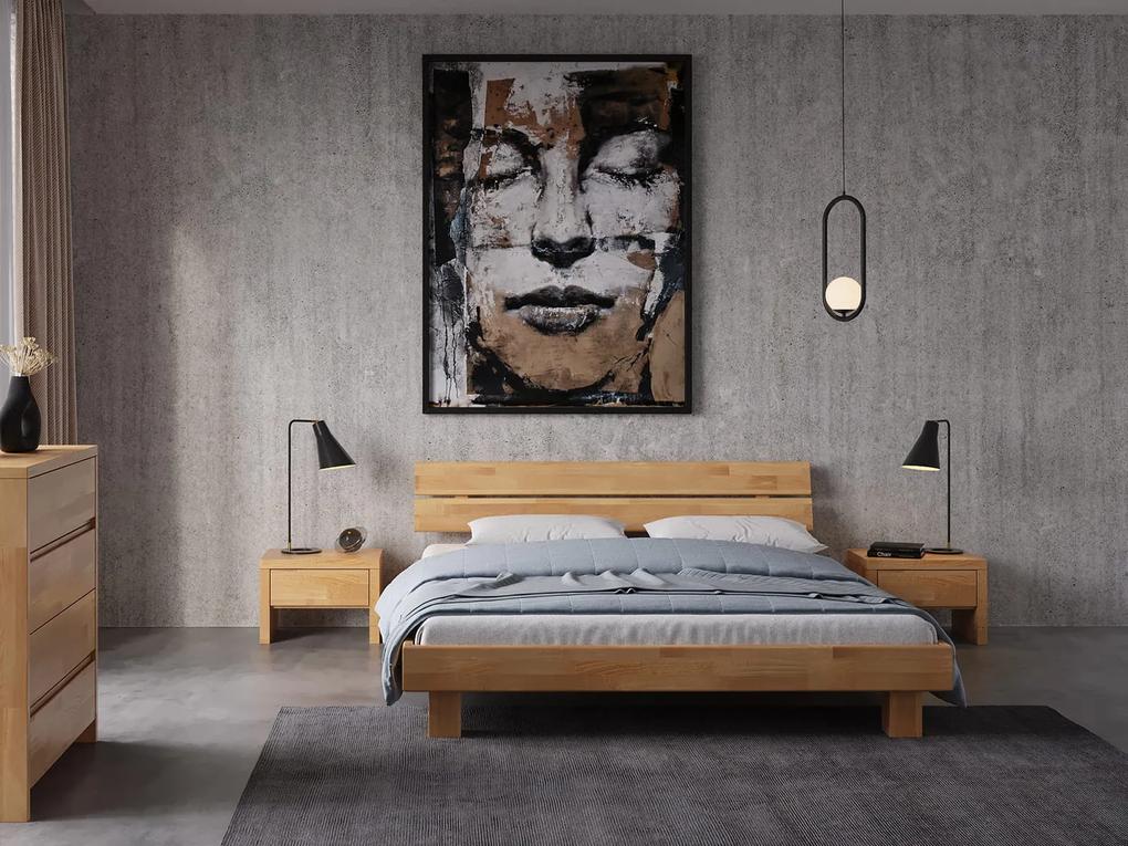 Vysoká postel z bukového dřeva 180x200 cm Getafe