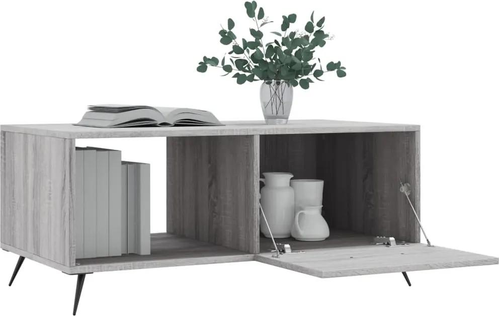 vidaXL Konferenční stolek 90 x 50 x 40 cm kompozitní dřevo [829186] Barva: bílá s vysokým leskem