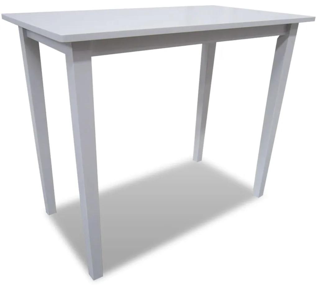 241701 vidaXL Bílý dřevěný barový stůl