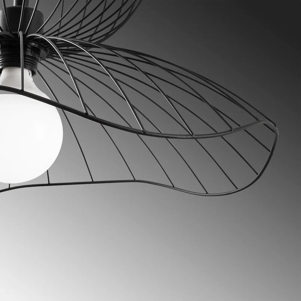 Černé závěsné svítidlo s kovovým stínidlem ø 50 cm Farac – Opviq lights