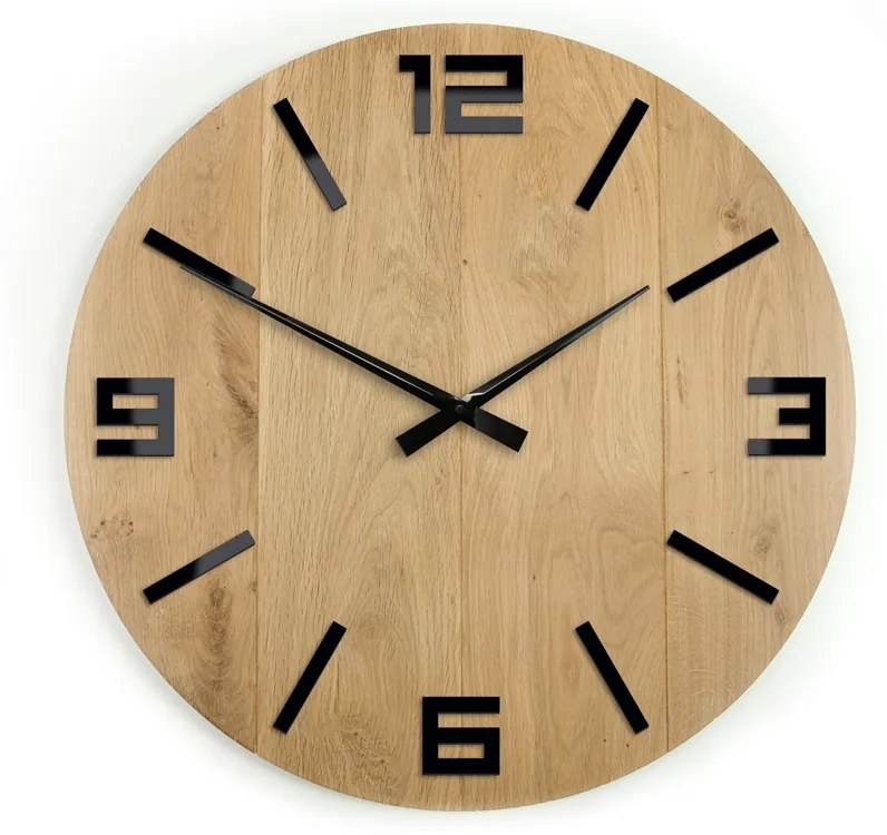ModernClock Nástěnné hodiny Arabic hnědé