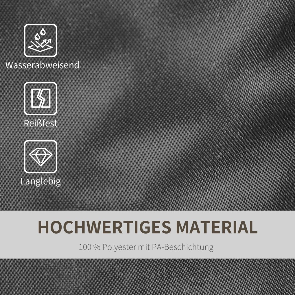 Sada 4 podstavců pod altán Outsunny pro skládací altán a párty stan, robustní a černá, ideální pro stabilitu stanu | Aosom.de