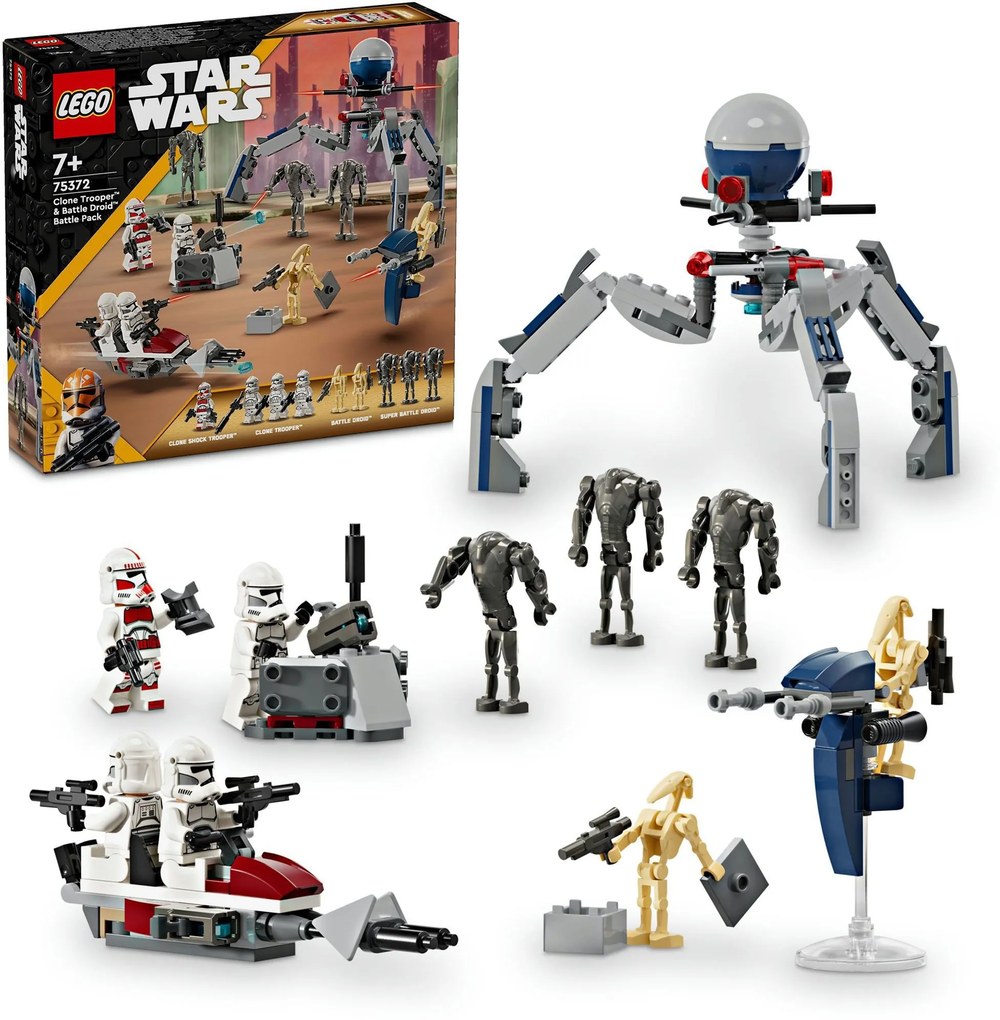 Lego stavebnice lego star wars 75372 bitevní balíček klonového vojáka a bitevního droida