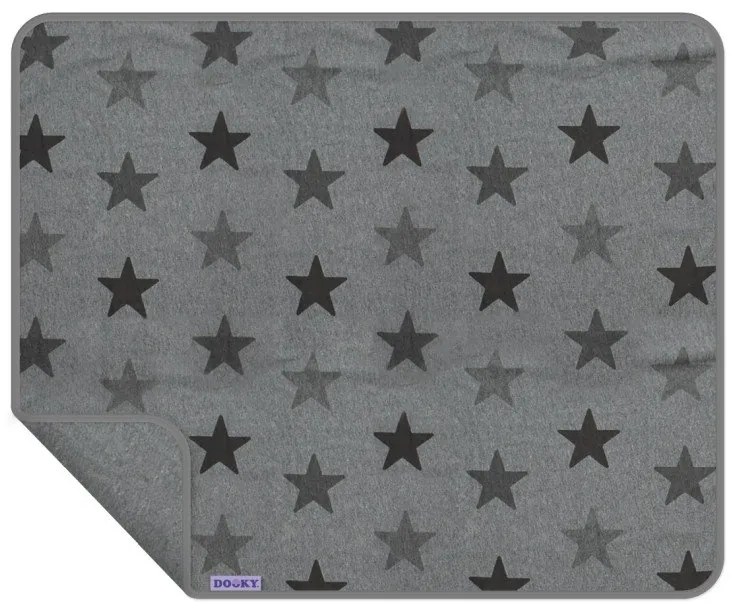 Deka Blanket UNI Grey Stars