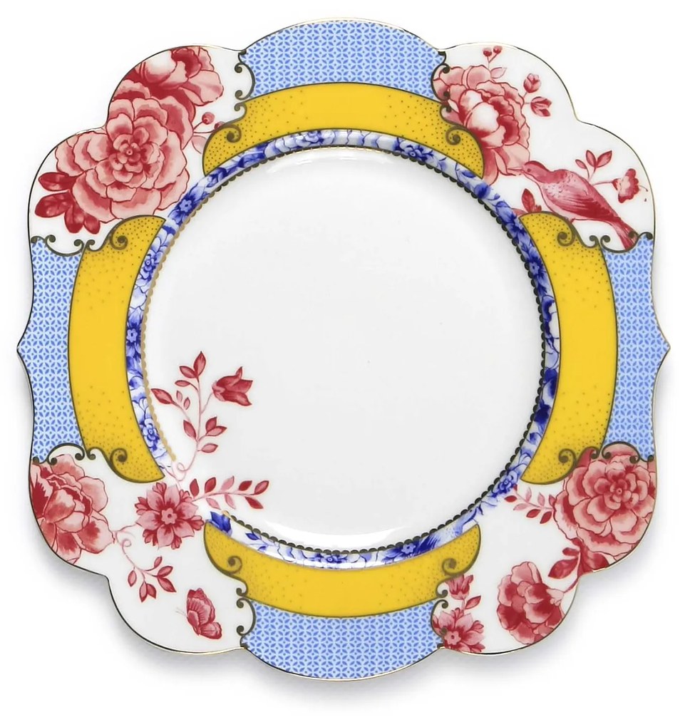 Pip Studio Royal Multi talíř Ø23,5cm, barevný (krásný porcelánový talíř)