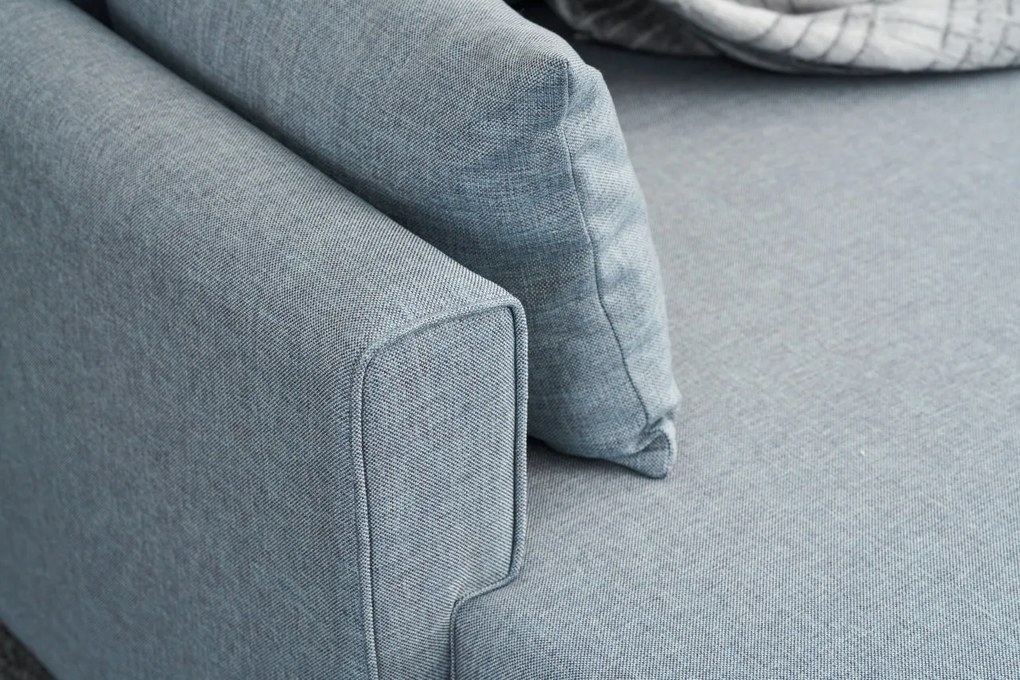 Atelier del Sofa Rohová sedací souprava Bella Soft Mini Köşe Right - Blue, Modrá