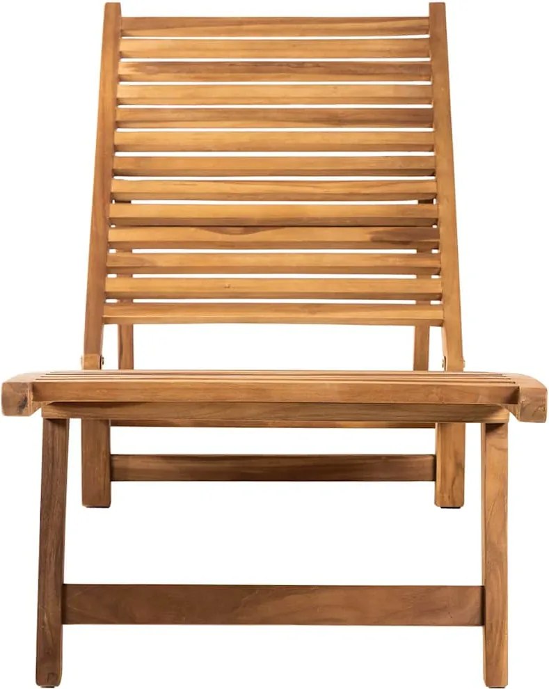 Zahradní lehátko masivní teak 316151