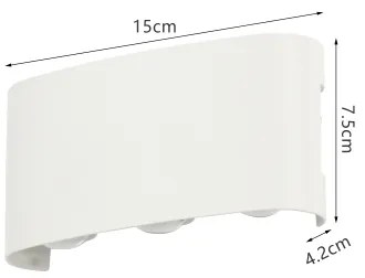 Brilagi - LED Venkovní nástěnné svítidlo FLAREBOX LED/6W/230V bílá IP65