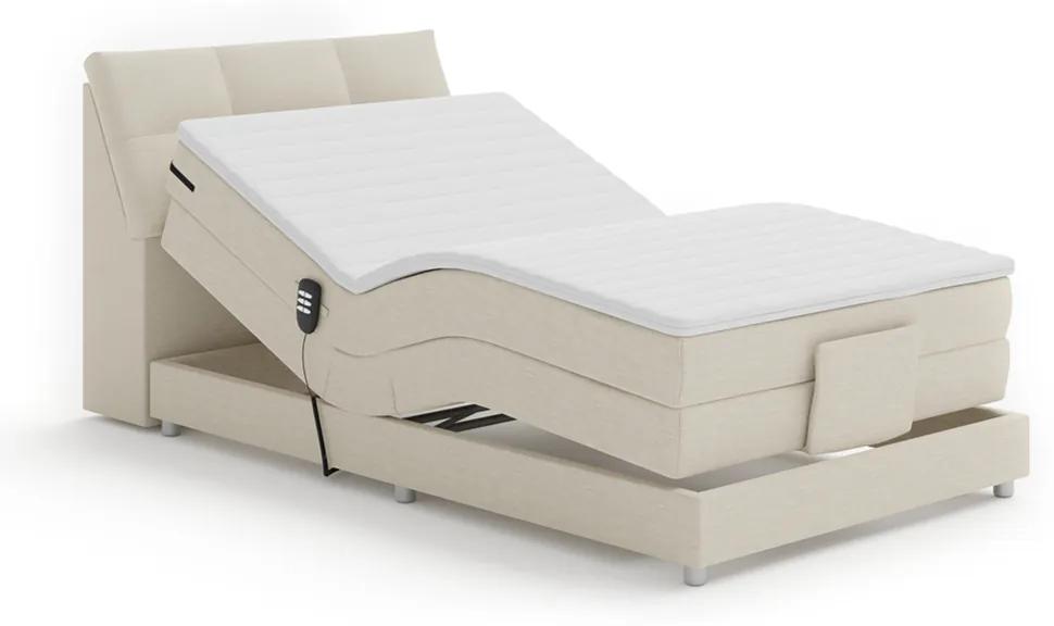 Elektrická polohovací boxspringová postel AVA 160 x 200 cm