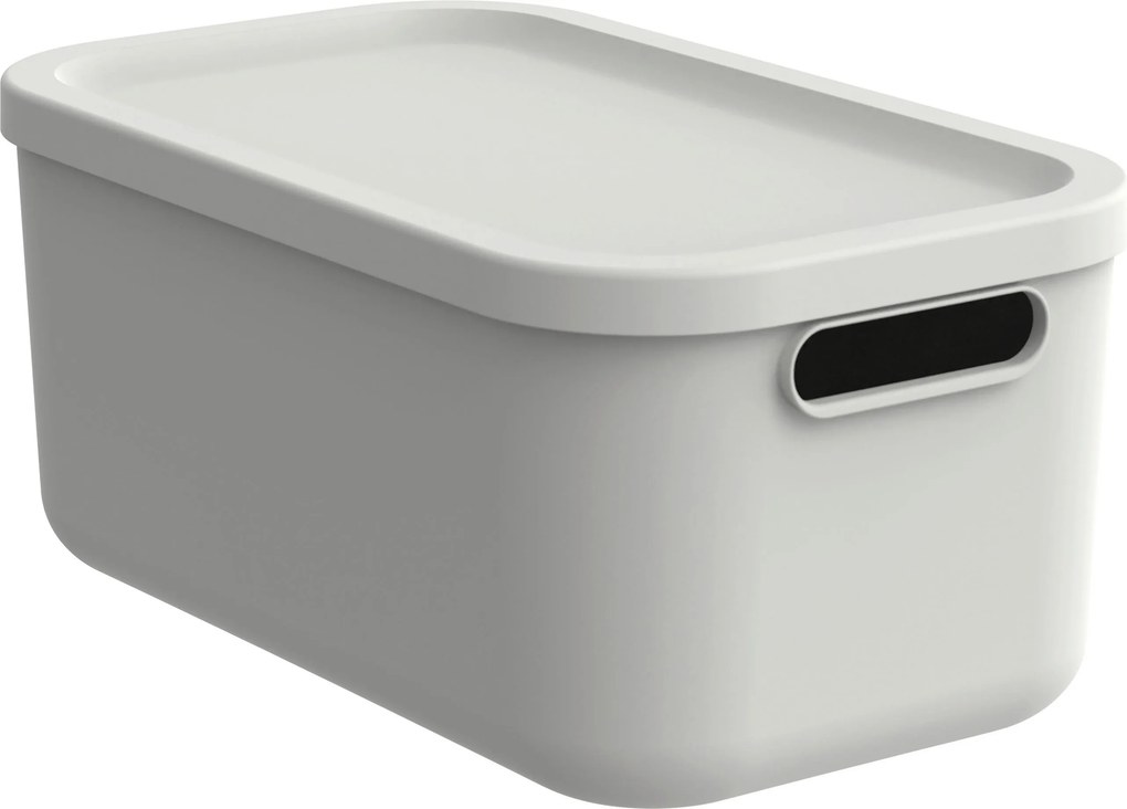 XXXLutz BOX S VÍKEM 12 l Rotho - Stohovatelné boxy - 003294049501