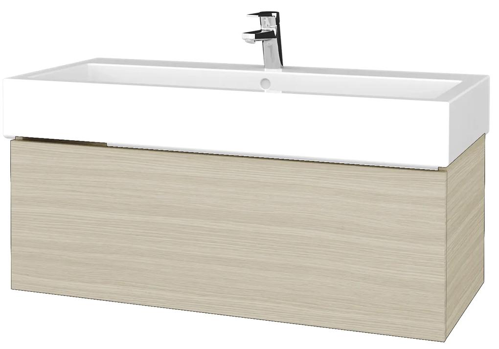 Dřevojas Koupelnová skříň VARIANTE SZZ 100 Varianta: N01 Bílá lesk / D01 Beton