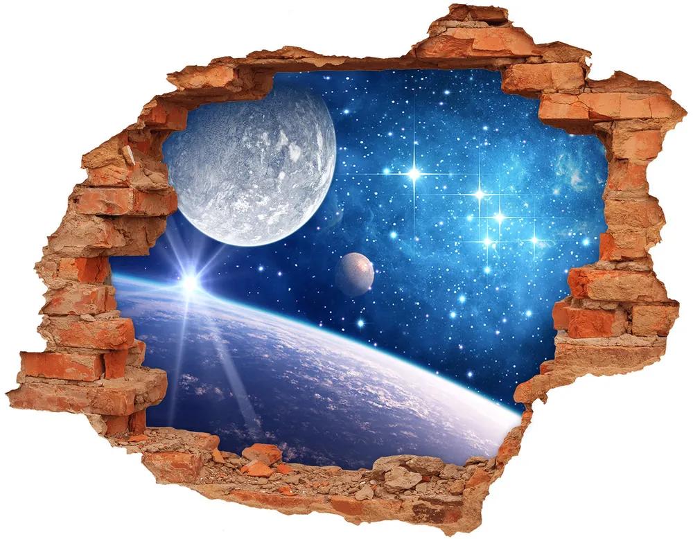 Wallmuralia Foto fotografie díra na zeď Měsíc 90x70 cm