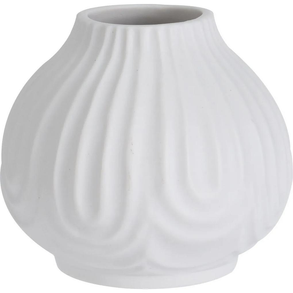 Porcelánová váza Andaluse bílá, 12 x 11 cm