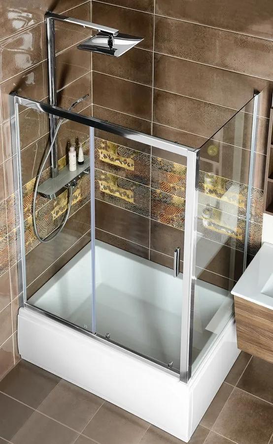 Polysan DEEP sprchové dveře 1400x1650mm, čiré sklo MD1416