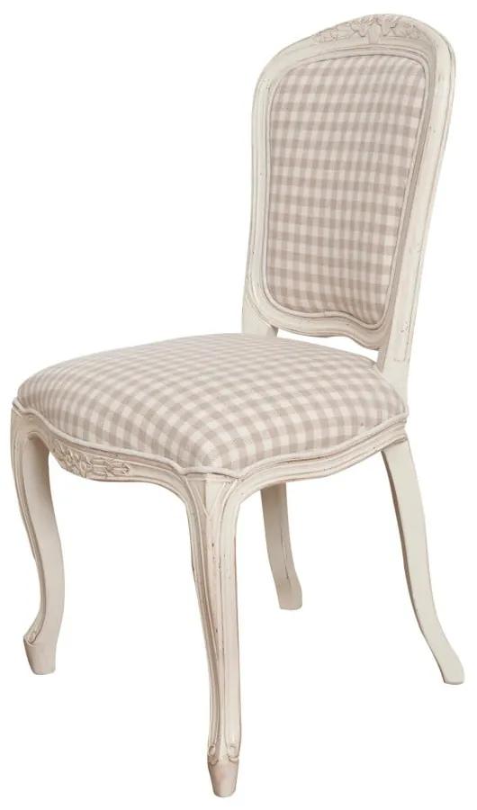 Krémová židle z březového dřeva Livin Hill Verona