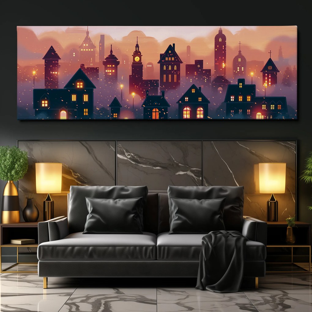 Obraz na plátně - Když v Coventry chumelí FeelHappy.cz Velikost obrazu: 120 x 40 cm