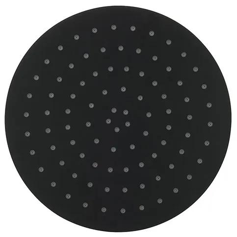 Sprchová hlavice - kruh Uni R B Černá mat (ø 30 cm) - Besco