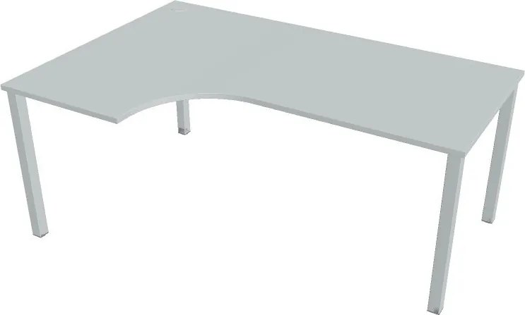 Kancelářský stůl Hobis Ergo pravý UE180060P, deskaakát, černá černá
