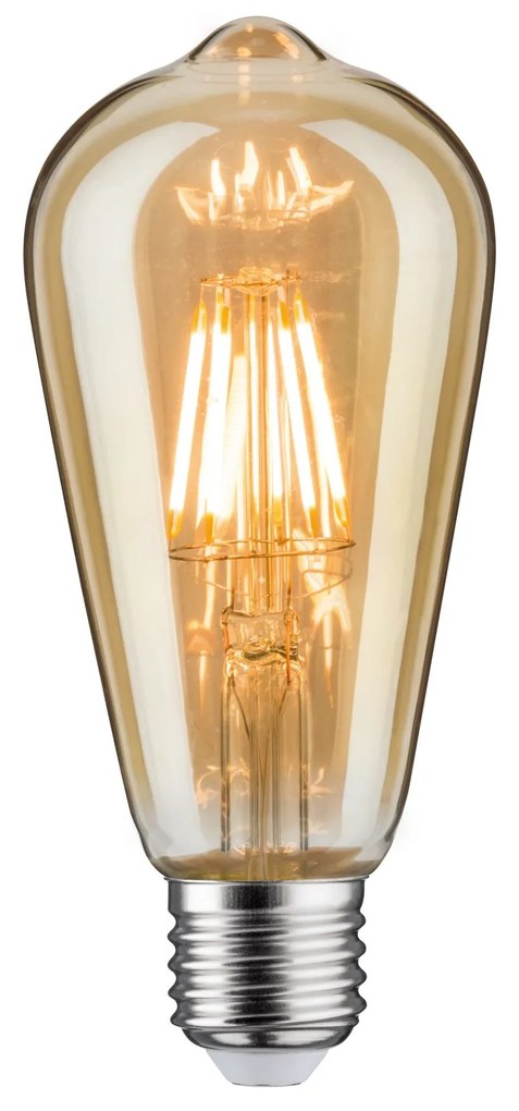 Paulmann 28523 LED vintage zlatá žárovka, 6W LED E27 1700K stmívatelná, výška 14,5cm