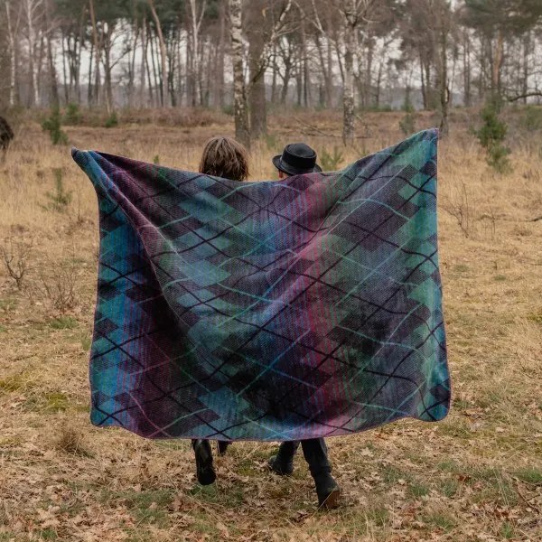 Ibena Jacquard Navan deka modrá
