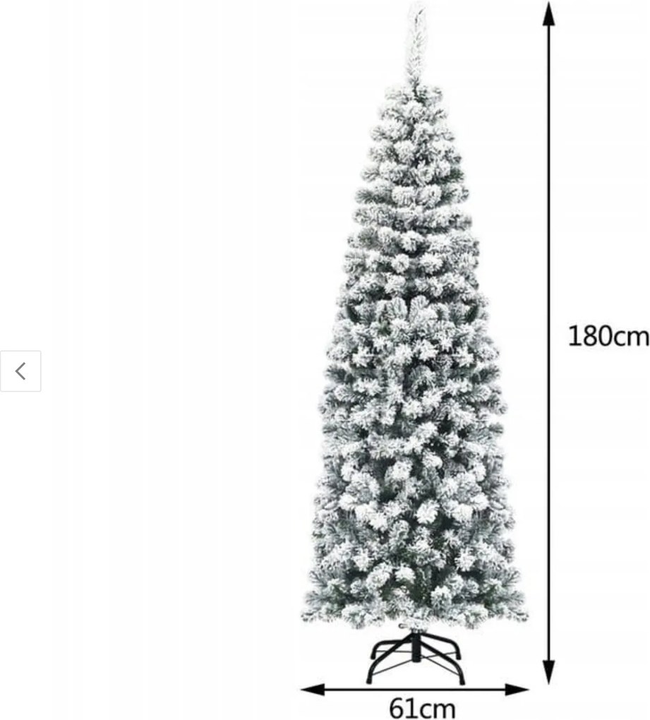 umělý vánoční stromeček, zimní, 161 – 180 cm Costway
