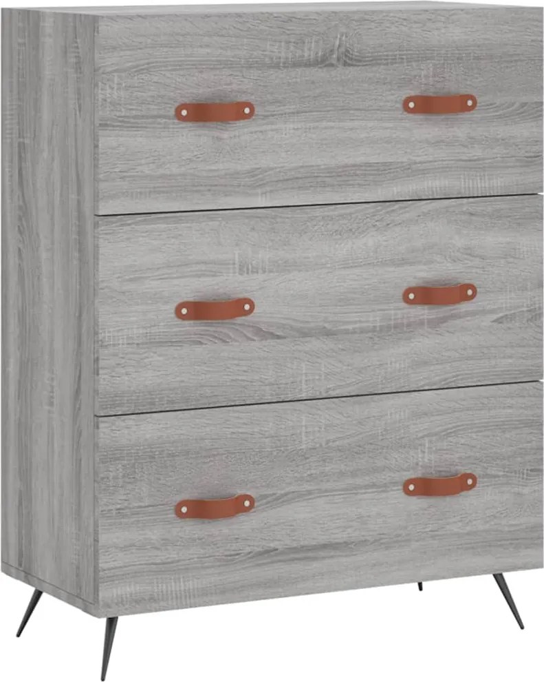 Skříň highboard šedá sonoma 69,5 x 34 x 180 cm kompozitní dřevo 3195825