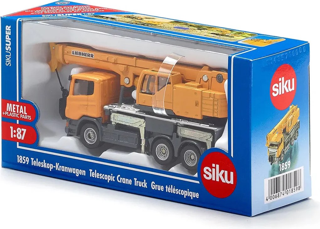 SIKU Super – teleskopický jeřáb Liebherr, 1:87