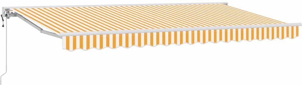 Rám markýzy Žlutá a bílá 350 x 200 cm 3329644